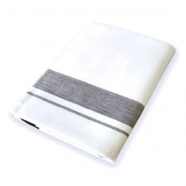 Samrat Plus Light Double Dhoti - Full Ash colour wide border